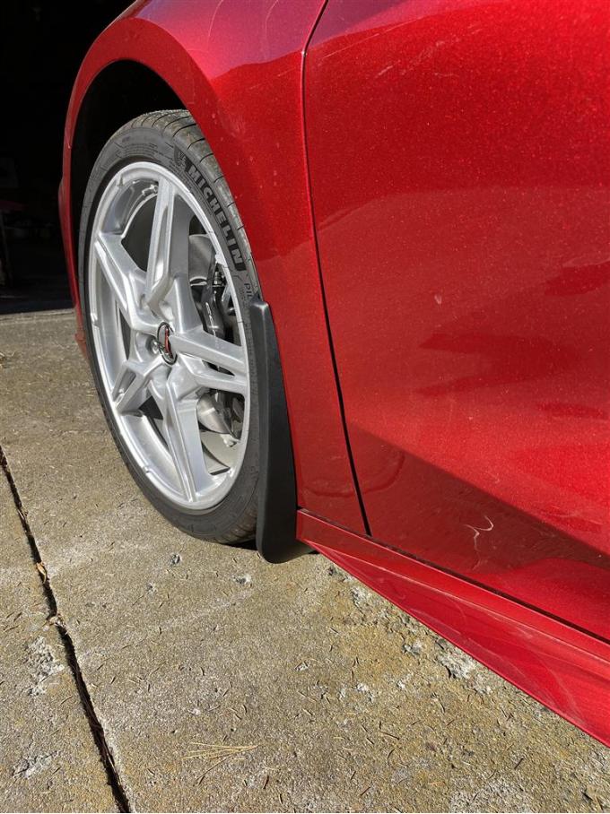 2020-2023 Front Fender Splash Guards - Altec Black | Corvette Depot