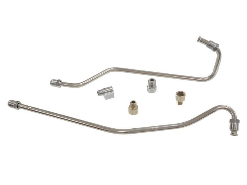63-65 Fuel Line Fuel Injection S/S Less Filter With Fittings 6 Pieces ...