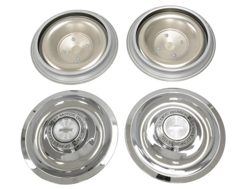 67 Rally Wheel Caps with Ornament - Set Of 4 | Corvette Depot