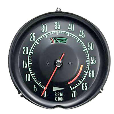 1968-1971 6000 RPM Redline Electronic Tachometer | Corvette Depot