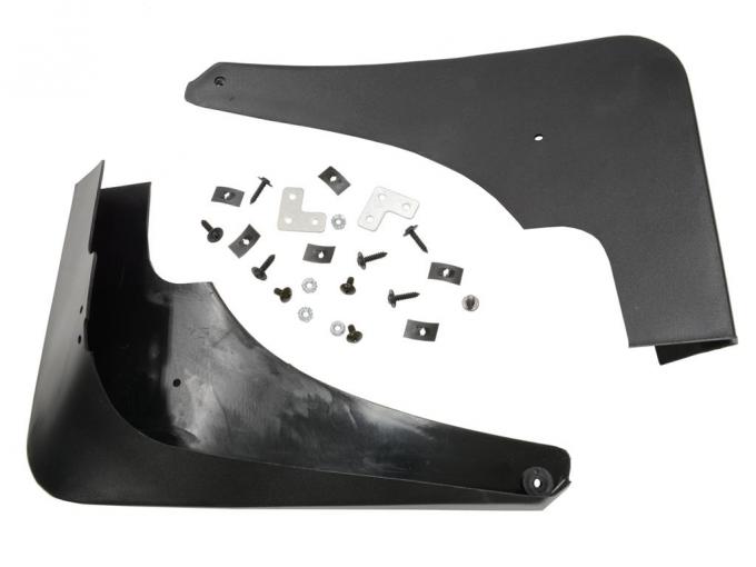 97-04 Rear Fender Splash Guards - Altec Molded Black | Corvette Depot