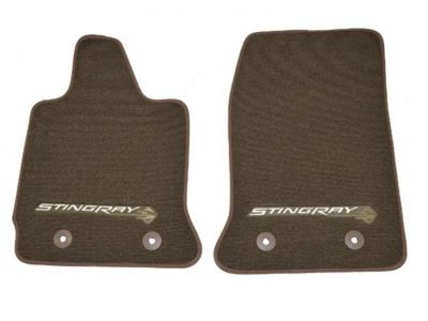 2014-2019 Floor Mats - Brownstone With Embroidered Stingray Logo And ...