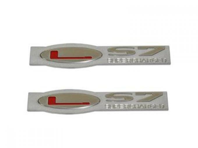 05-13 LS7 Billet Emblem (set Of 2) | Corvette Depot