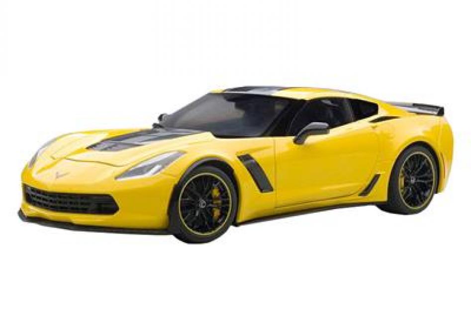 C7R Edition Yellow Coupe Diecast/Composite 1/18th Scale Car | Corvette ...