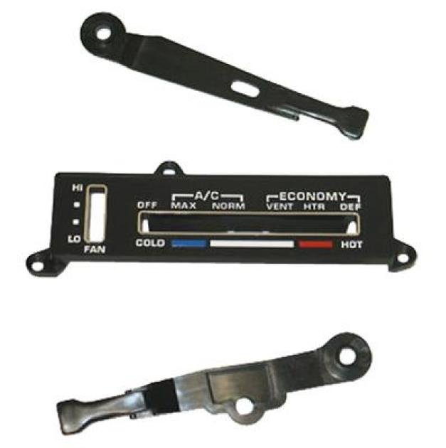 77-79 Heater and Air Conditioning Control Face Plate with 2 Levers ...