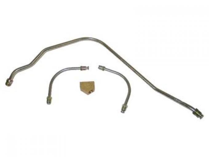 66 Fuel Line - 425 HP 3 Piece With Special Y Block - Stainless Steel ...