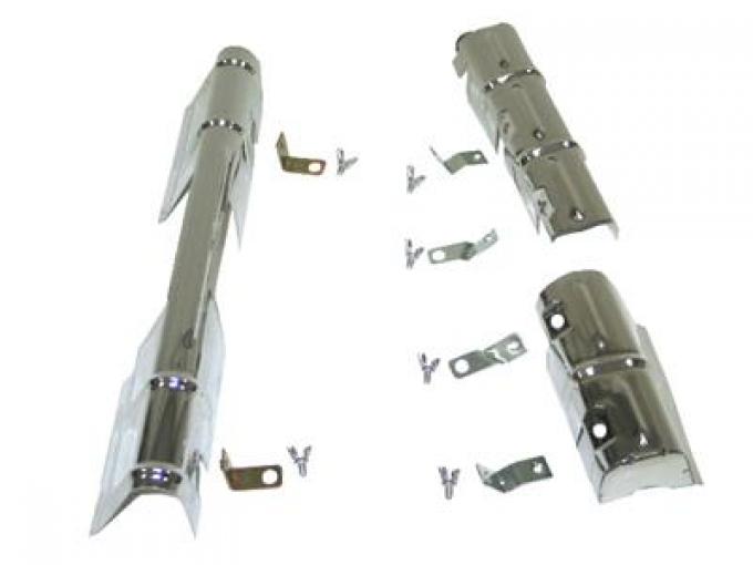 63 Ignition Shield Set - Lower With Brackets With Nut | Corvette Depot