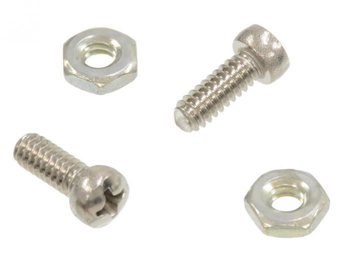 68-72 Windshield Wiper Door Adjusting Stop Screws And Nuts - 4 Pieces ...