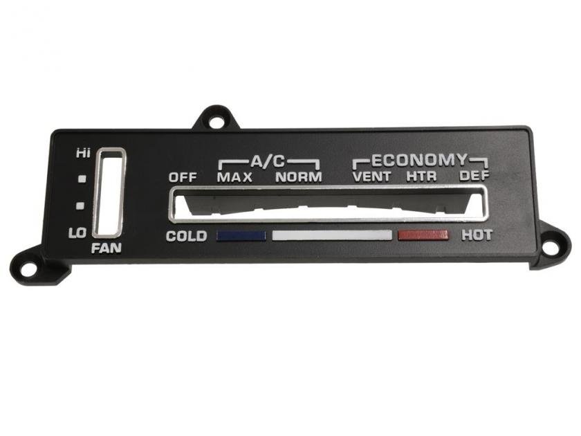 77-79 Heater And Air Conditioning Control Face Plate | Corvette Depot