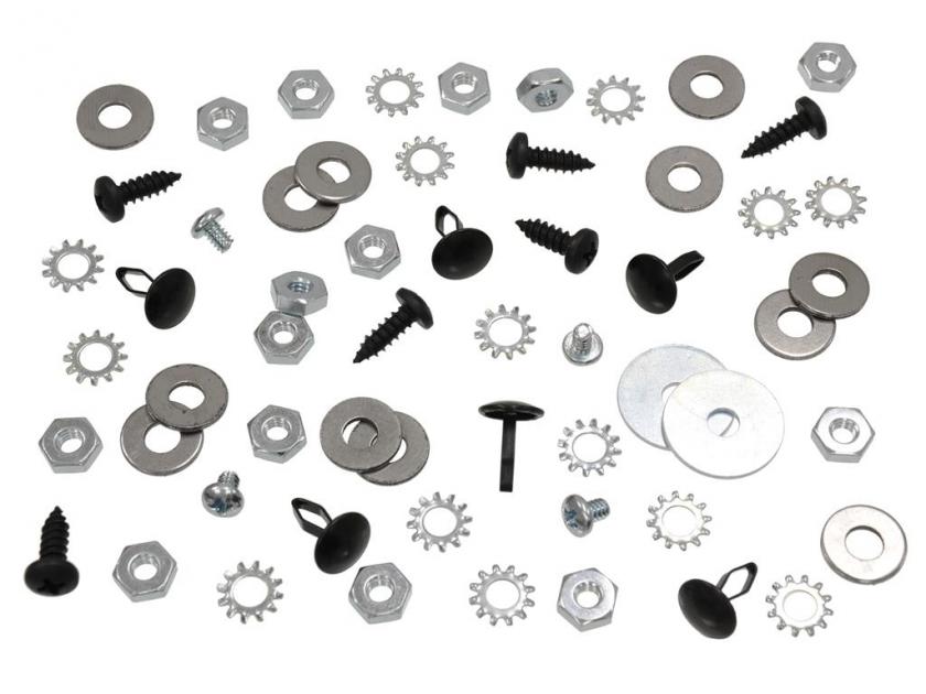 63-67 Soft Top / Convertible Weatherstrip Fasteners and Screws Set ...