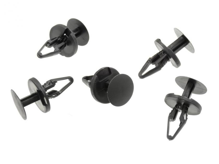 05-13 Push-In Type Fasteners / Retainers - Black For 6MM Hole - Set of ...