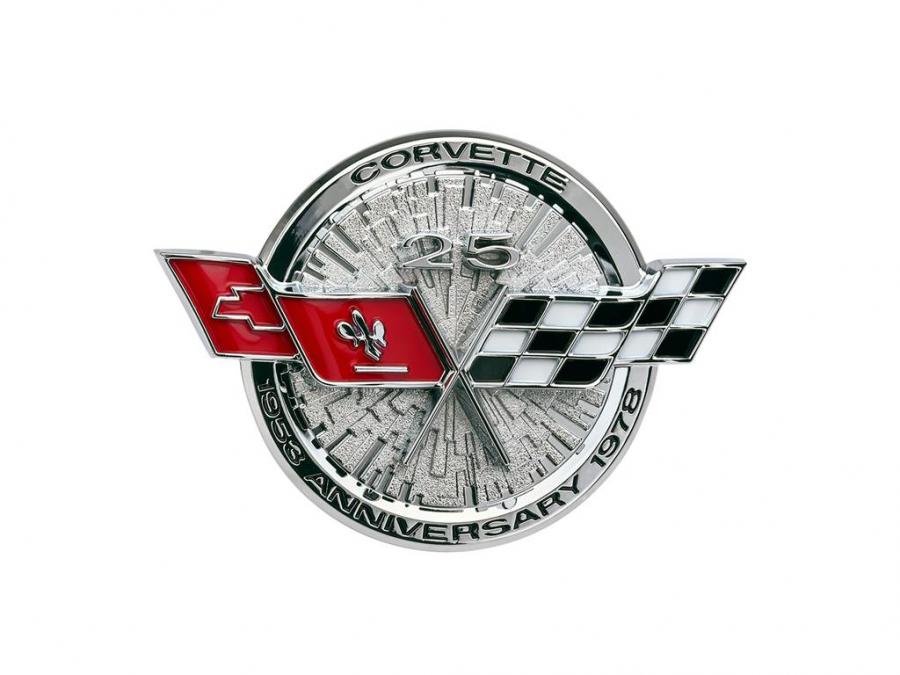 1978 25th Anniversary Gas Door Emblem | Corvette Depot