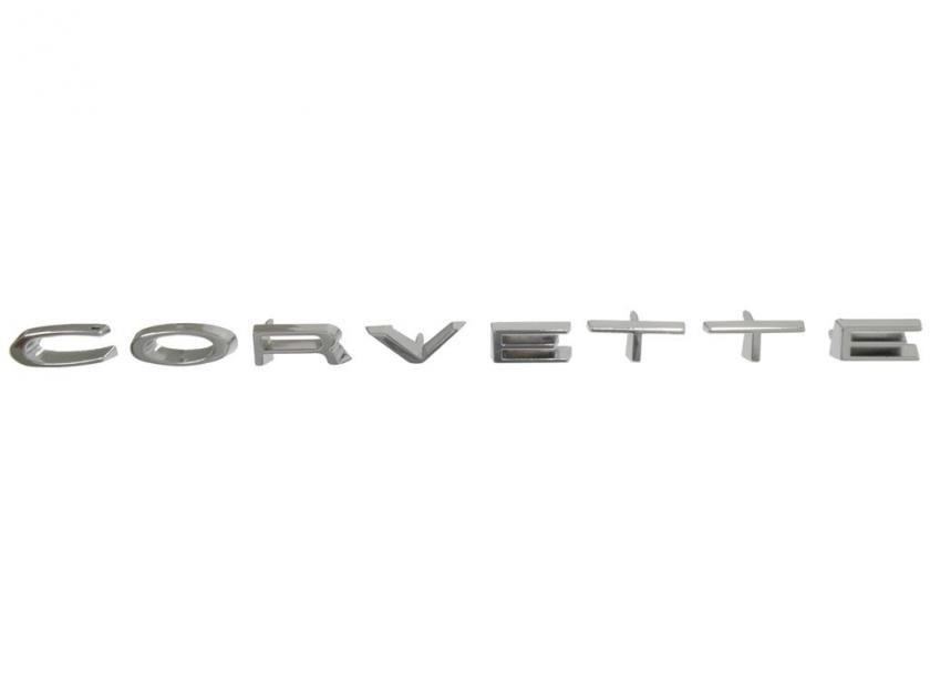 1968-1973 Rear Corvette Letters / Emblem Set - Foreign Repro | Corvette ...