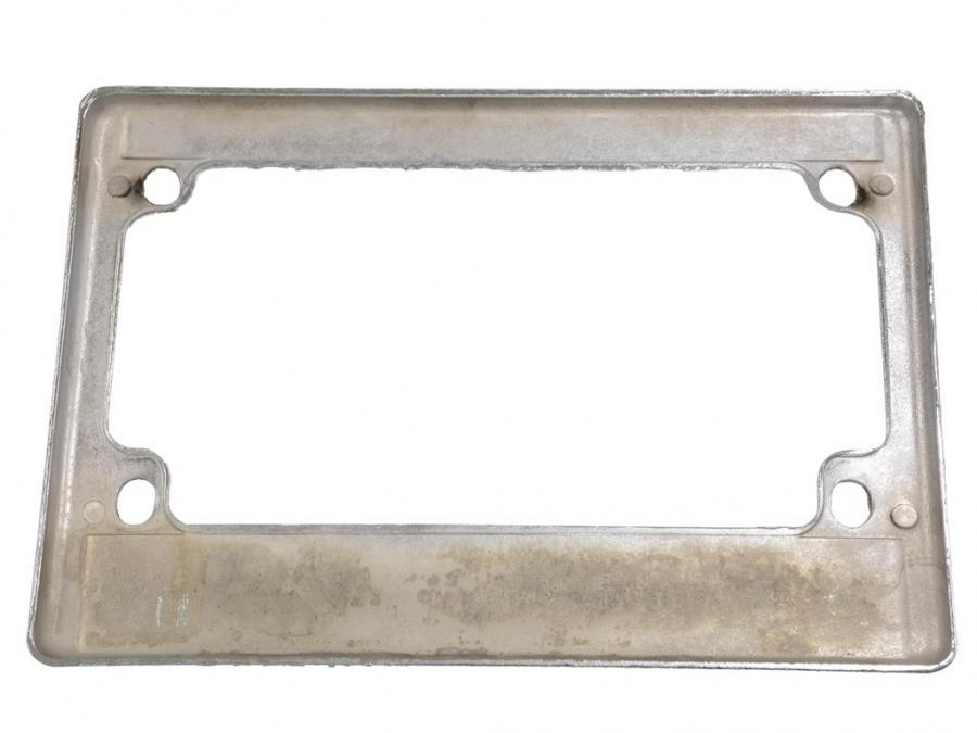 Route 66 Motorcycle License Plate Frame Hogs And Kisses | Corvette Depot