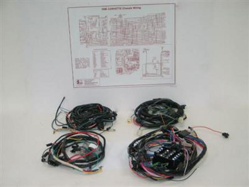 77 Wire Harness Set 1st Design - Manual Transmission | Corvette Depot