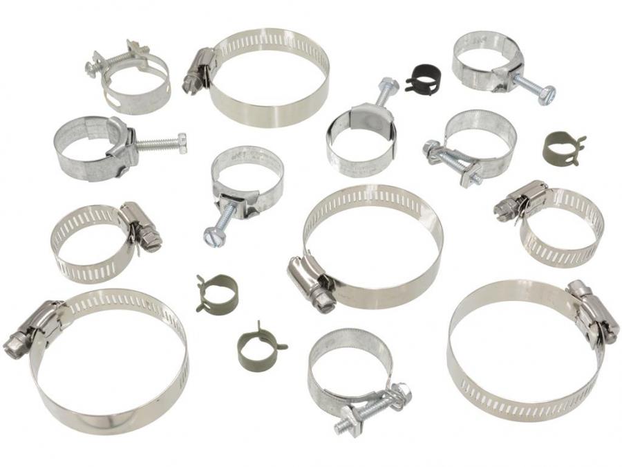 73-74 Radiator And Heater Hose Clamp Set - 454 With Air Conditioning ...