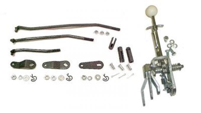 59-62 4 Speed Shifter Set With Borg Warner Linkage | Corvette Depot