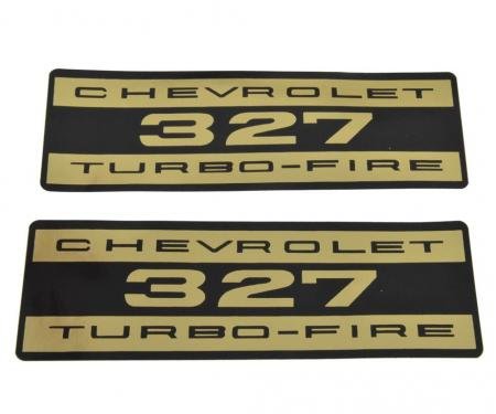 62-66 Valve Cover Decal - 327 Turbo Fire (Paper) | Corvette Depot