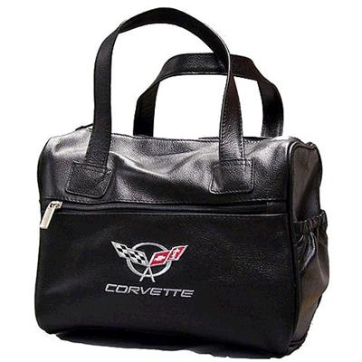 Leather Car Kit Bag - C5 Embroidered Emblem | Corvette Depot