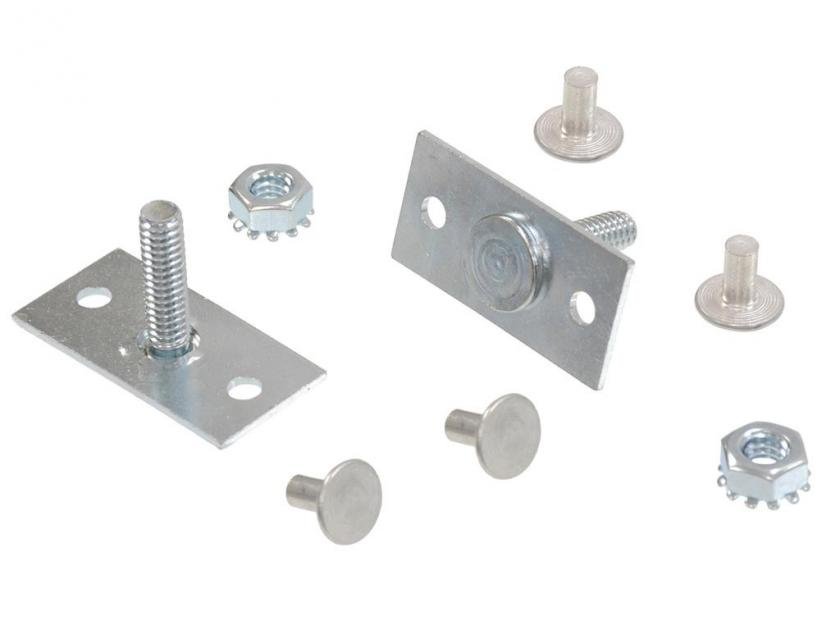 1963-1982 Stud Plate Fastener Plates with Rivets - Set of 2 | Corvette ...