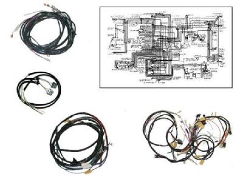 56 Wire Harness Set Automatic Transmission | Corvette Depot