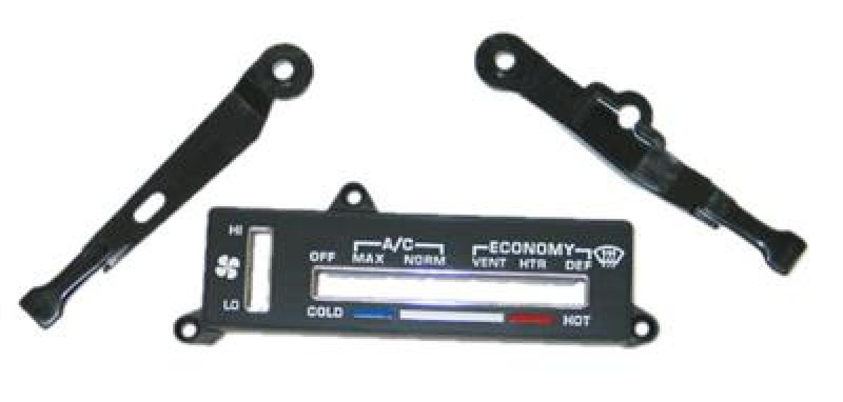 Heater and Air Conditioning Control Face Plate with 2 Levers | Corvette ...