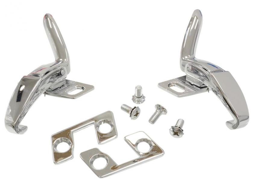 56-62 Front Soft Top / Convertible Top Latches with Adjuster Plates Set ...
