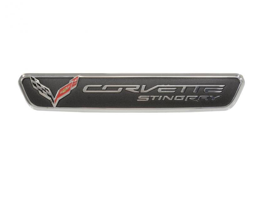 14-19 Interior Dash Trim Plaque / Badge On Center Console Corvette ...