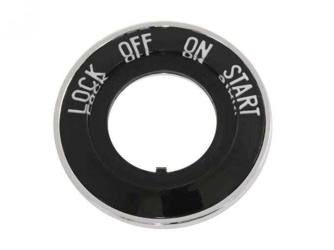 56-57 Ignition Switch Bezel - With Chrome Back Plate | Corvette Depot