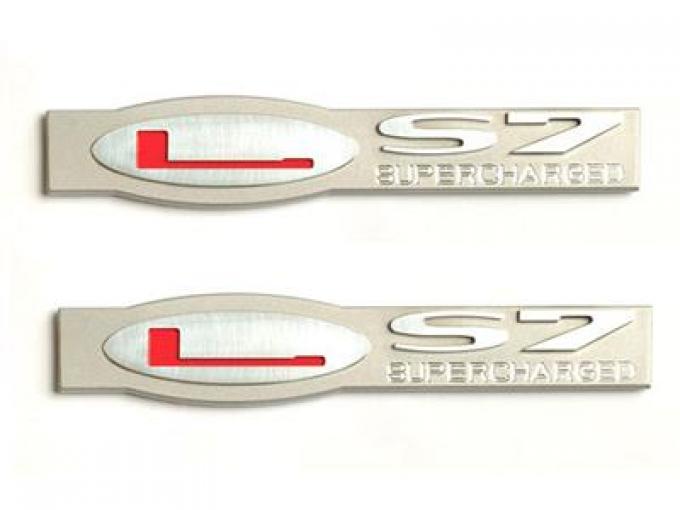 05-13 LS7 Supercharged Billet Emblem (set Of 2) | Corvette Depot