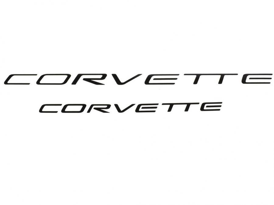 97-04 Corvette Front And Rear Vinyl Decal Lettering Kit | Corvette Depot