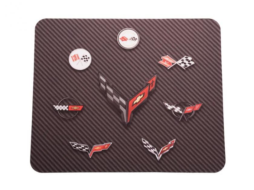 Mouse Pad 8 Corvette Generation Emblems | Corvette Depot
