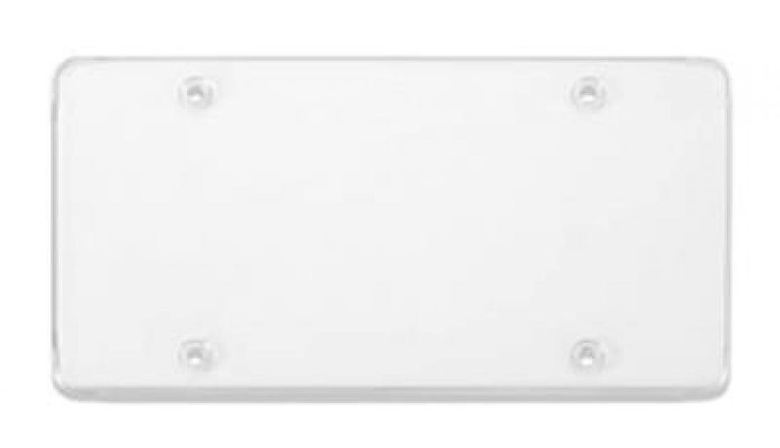Corvette Clear License Plate Cover - Tuffshield Polycarbonate ...