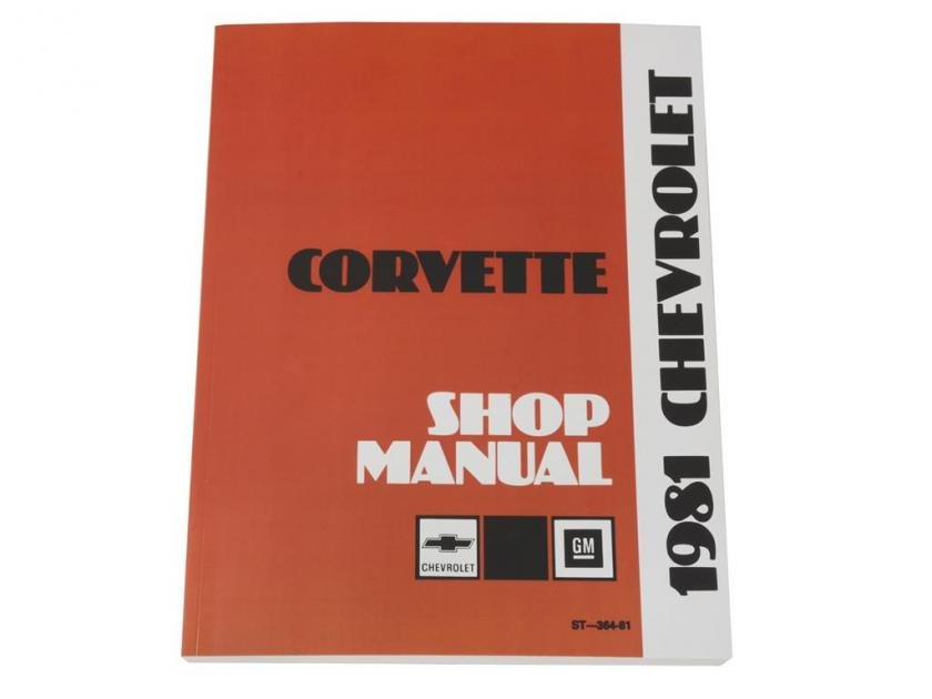 81 Shop Service Manual | Corvette Depot