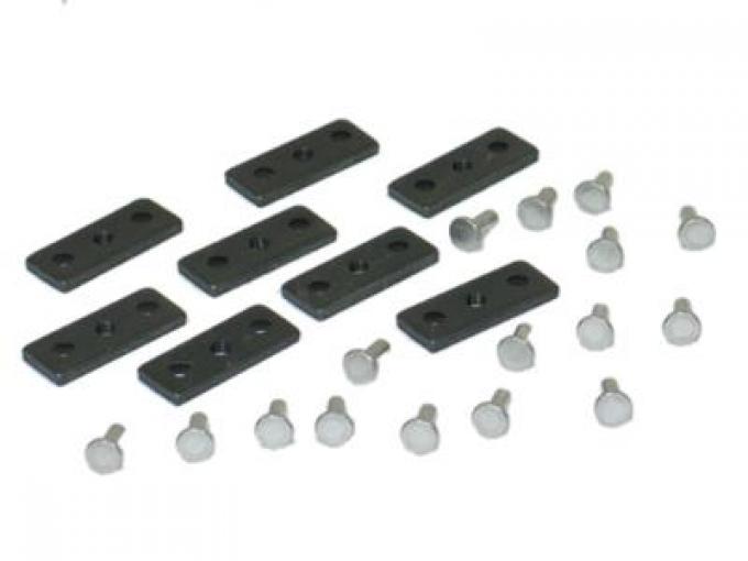 63-67 Gas Tank Cover Nut Plate Set - 36 Gallon With Rivets 24 Pieces ...