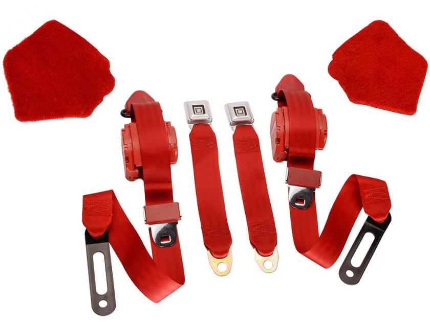 86-96 Convertible Direct Fit Replacement Seat Belts with Retractors ...