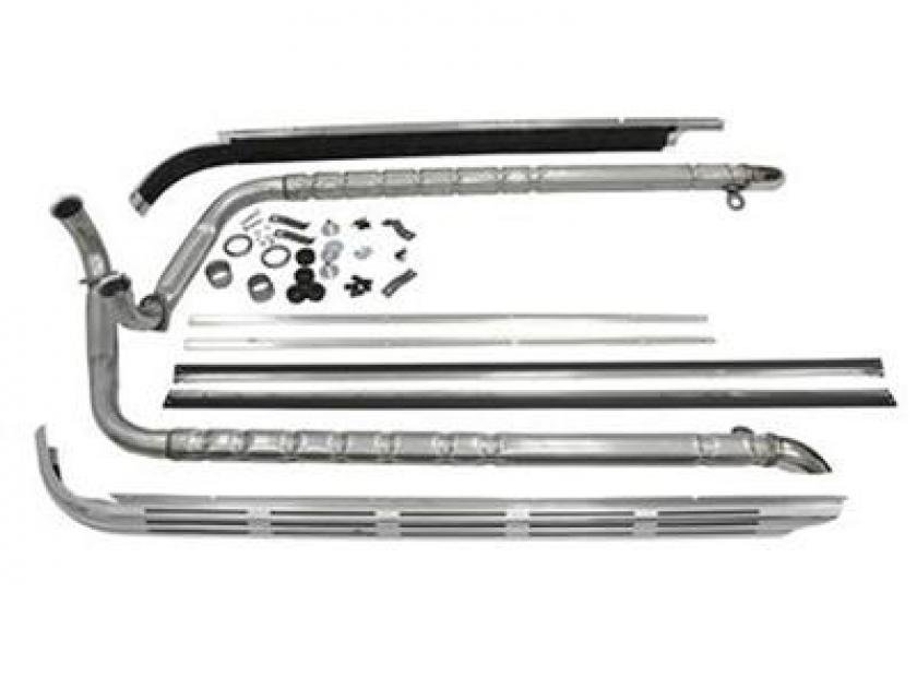 65-67 Side Exhaust Kit - 396 / 427 - Includes Covers | Corvette Depot