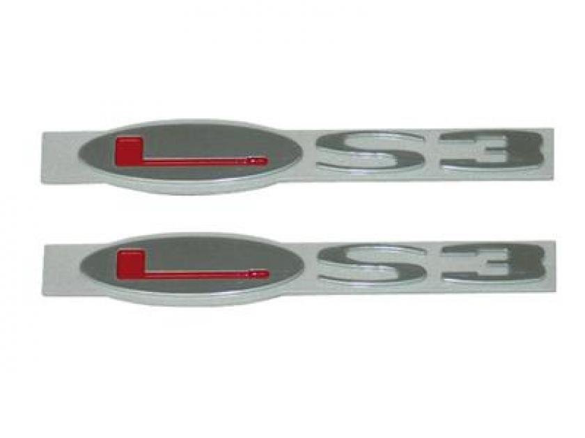 08-13 LS3 Billet Emblem (set Of 2) | Corvette Depot
