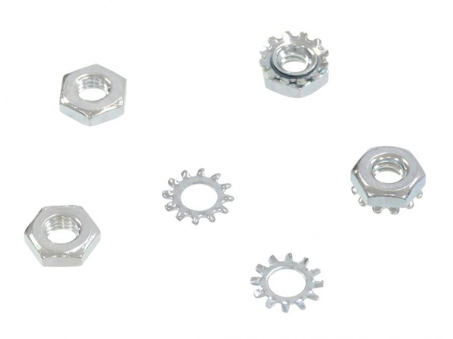 63-74 Power Window Circuit Breaker Nut - With Lock Washer Set - 4 ...