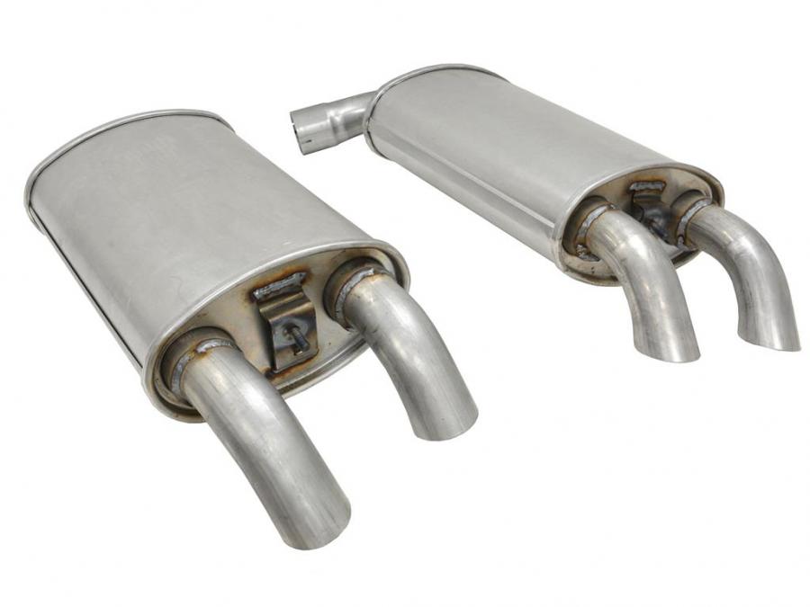 84 Dual Outlet Mufflers - Correct Factory Style & Sound | Corvette Depot