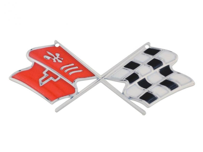 Magnet - 67-72 Corvette Nose Emblem - 6" X 3" - Photo Steel | Corvette ...
