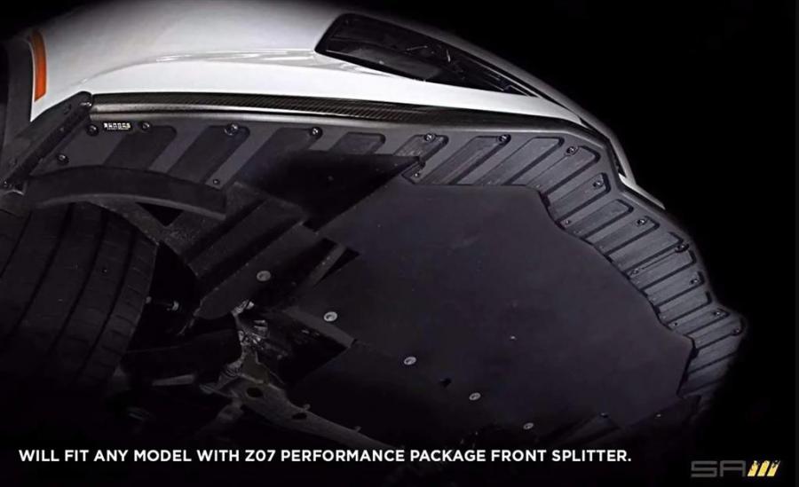 2015-2019 Z06 or Z07 Scrape Armor Front Spoiler / Splitter Protection ...