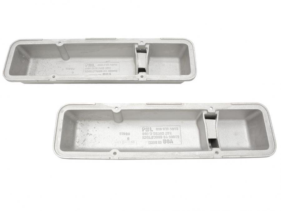 59-82 Valve Covers - 283 / 327 / 350 Ribbed With Corvette Script & Fins ...
