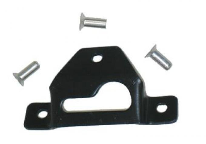 63-67 Hardtop Bolt Keyhole Bracket - Left Rear With Rivets | Corvette Depot