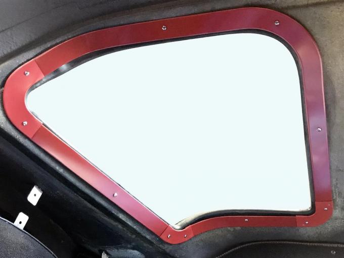 63 Steel Coupe Rear Inside Window Trim Mouldings Set | Corvette Depot
