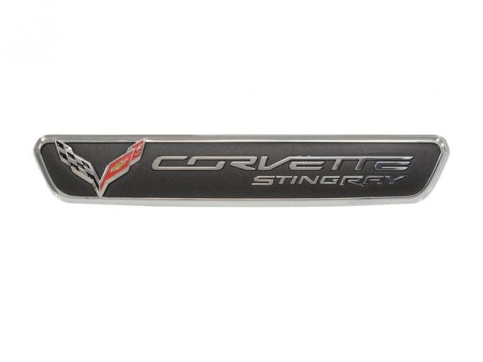 14-19 Interior Dash Trim Plaque / Badge On Center Console Corvette ...