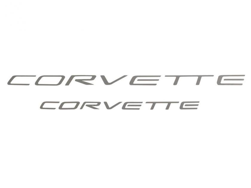 97-04 Corvette Front And Rear Vinyl Decal Lettering Kit | Corvette Depot