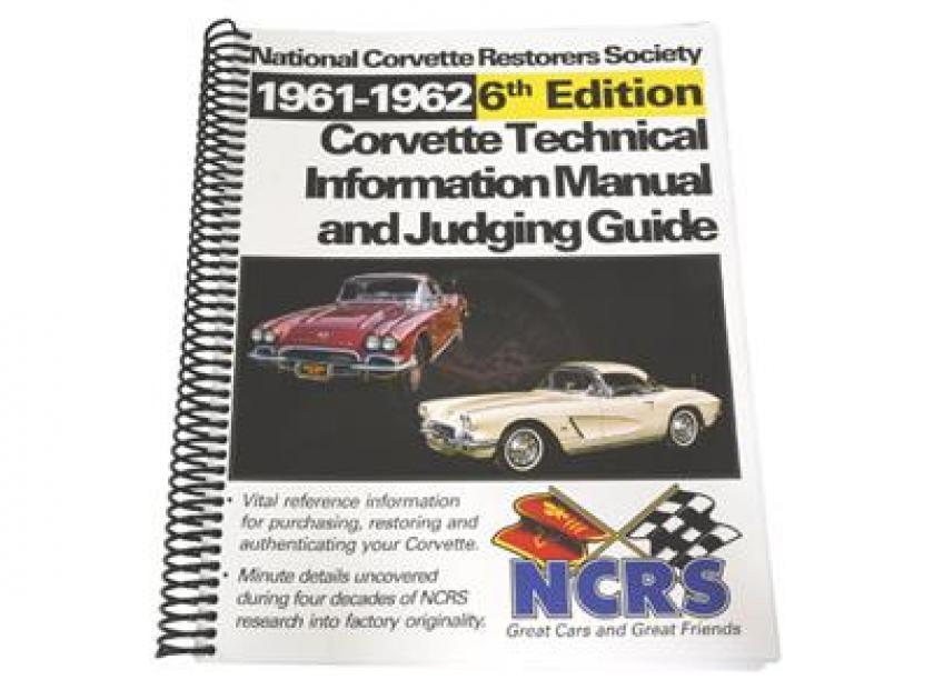 61-62 NCRS Judging Manual 6th Edition | Corvette Depot