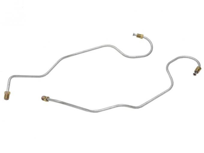 65-82 Steel Rear Caliper Brake Lines without Armor - Pair | Corvette Depot
