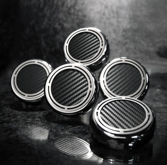 1997-2013 C5+C6 Corvette Engine Fluid Cap Cover 5Pc Slotted Set, Solid ...